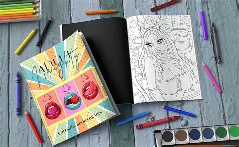 Adult Naughty Coloring Book For Men Sexy Illustrations Uncensored For