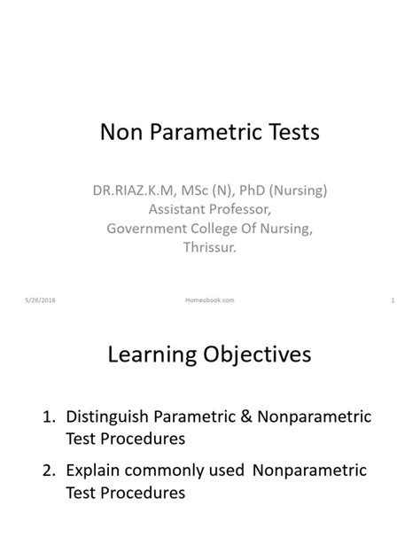 non parametric tests pdf nonparametric statistics statistics