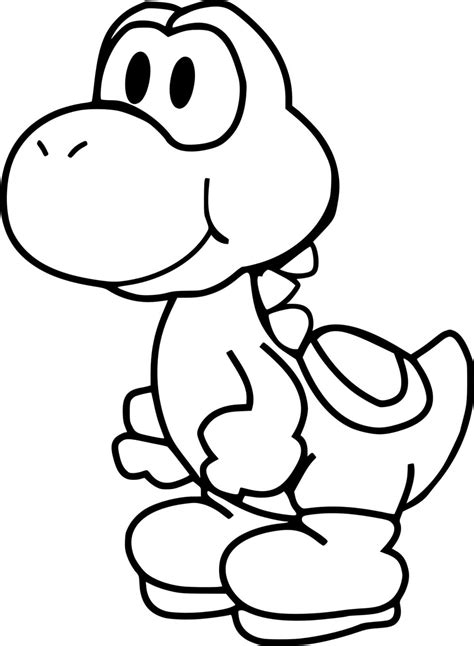 Dibujos de Yoshi para colorear 50 imágenes gratis para imprimir