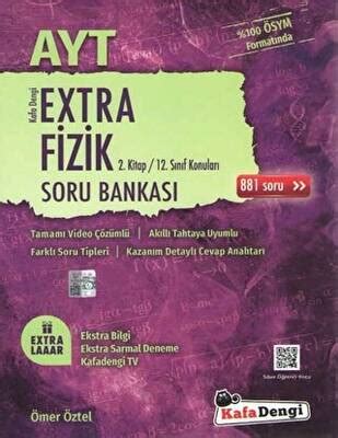 Kafa Dengi Yayınları AYT Extra Fizik Soru Bankası 2 Kitap Kolektif