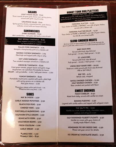 Barbecue Restaurant Honky Tonk BBQ Reviews And Photos 1800 S Racine