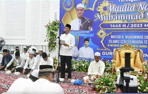 Pj Bupati Barut Hadiri Maulid Nabi Muhammad SAW 1445H 2023 M Di Masjid