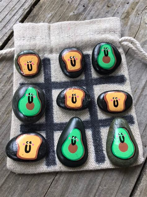 Avocado Toast Tic Tac Toe Avocado Toast Game Millennial Etsy