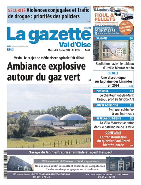 La Gazette du Val d Oise N2395 du 02 février 2022 à télécharger sur iPad