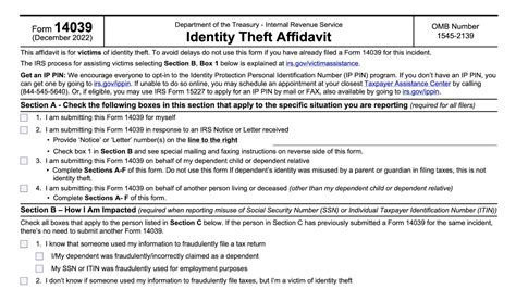 Irs Form Walkthrough Identity Theft Affidavit Youtube