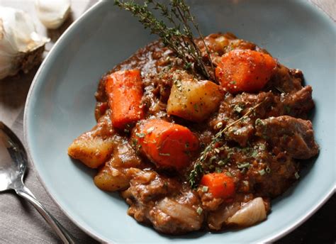 Mijoté de boeuf au vin rouge et aux légumes Glouton