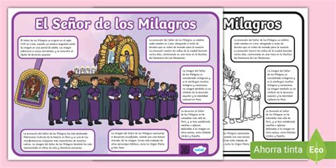 Infograf A Del Se Or De Los Milagros Twinkl Per