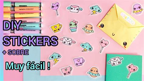 Cómo hacer stickers caseros Manualidades con papel Manualidades