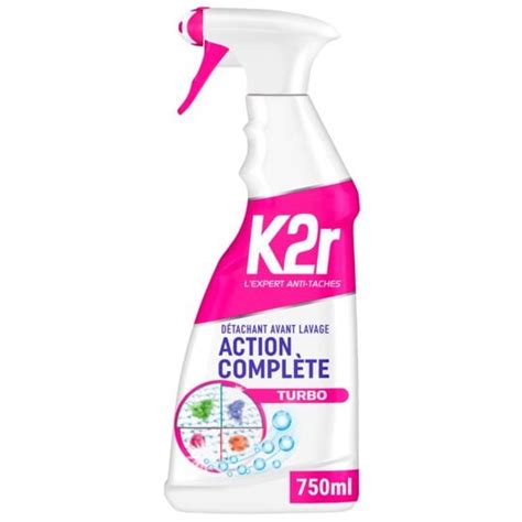 Détachant Avant Lavage Action Complète K2R le pistolet de 750mL à