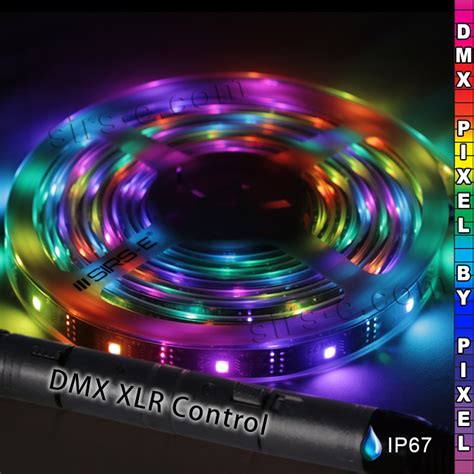 Dmx Led Strip Rgb Sirs E Pixeldmx Controlled Ip Waterproof