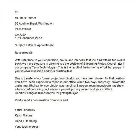 Contoh Surat Offer Letter