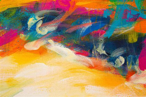 Illustration Artistiques Abstract Acrylic Painting Textured