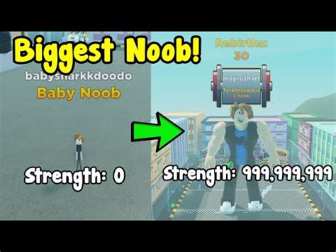 Became The Strongest Player In Strongman Simulator Roblox ESO