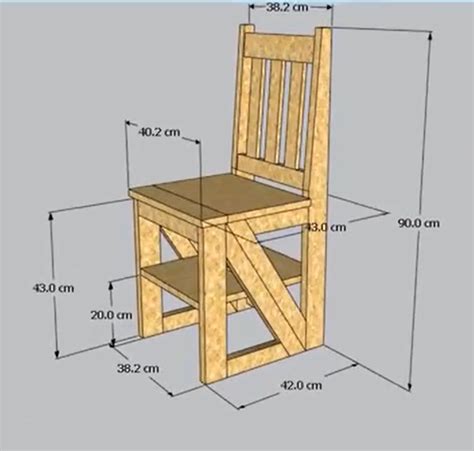 Como Hacer Una SILLA ESCALERA De Madera Paso A Paso Muebles Para