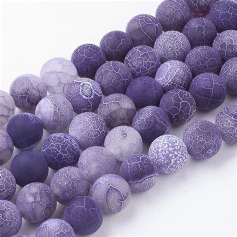 Natural Crackle Agate Beads Strands Lbeads