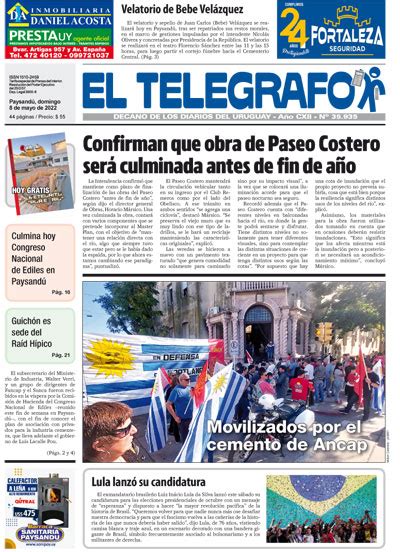 Edición 08 05 2022 Diario El Telégrafo