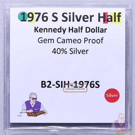 1976 S Kennedy Half Dollar Bicentennial Gem Cameo Proof 40 Silver