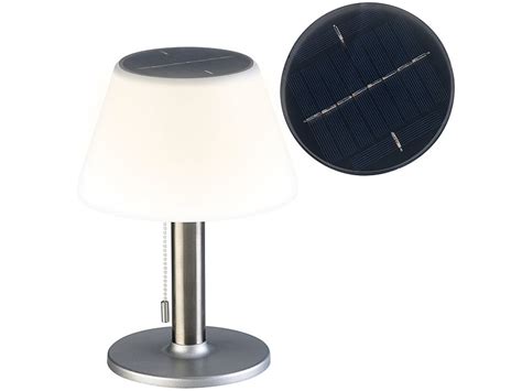Luminea Solar Tischlampe Dimmbare Solar Led Tischleuchte Mit Lumen