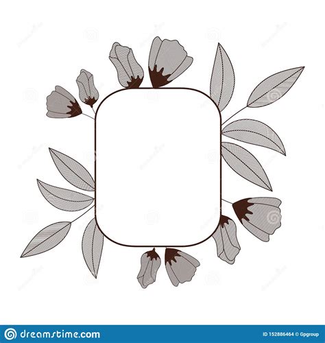 Cap Tulo Con El Icono Aislado Flores Ilustraci N Del Vector