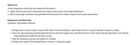 Solved Objectives At The Completion Of This Lab The Student Chegg