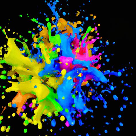 Abstract Color Splash And Explosion Vector Illustration Color Splash