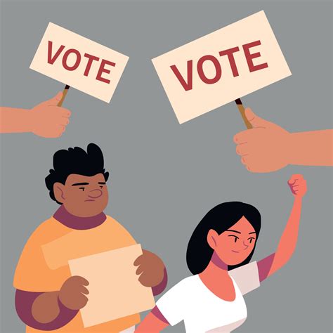 People With Vote Of Democracy 11126399 Vector Art At Vecteezy