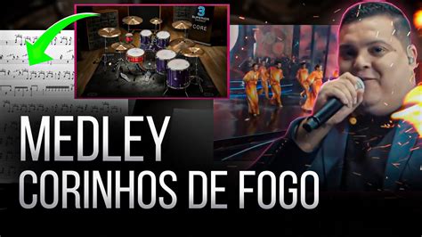 Medley Corinhos De Fogo Banda Som E Louvor Partitura De Bateria