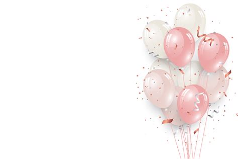 globos de decoración de cumpleaños rosa de lujo 11236433 PNG