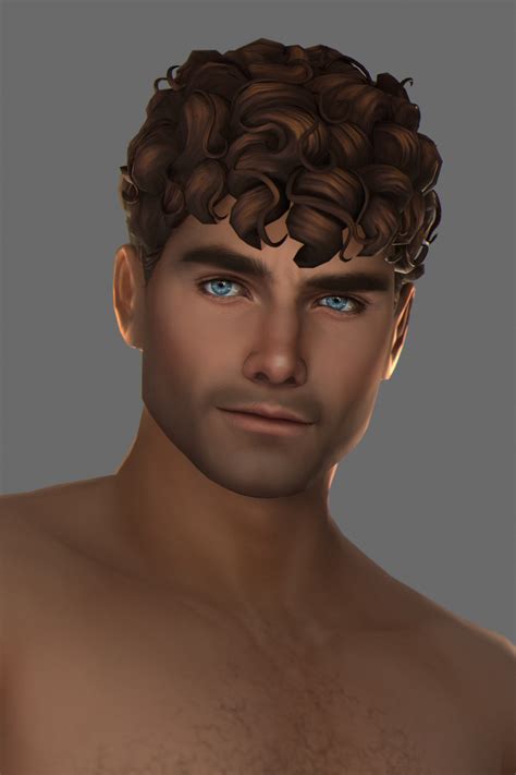 Sims 4 Custom Content Curly Hair Male Aboutdsae