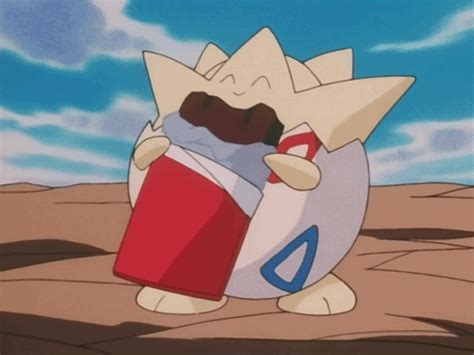 Pokemon Togepi Eating Chocolate Gifdb