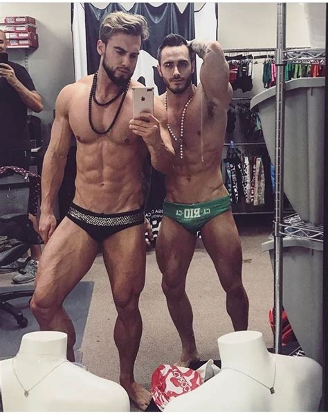 Alfred Liebl Mike Chabot Mecs musclés Maillot de bain Slip