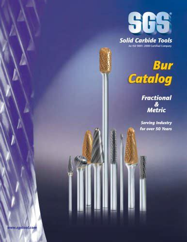SGS Catalogue Outils Coupants Carbure Monobloc KYOCERA SGS Precision