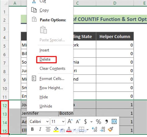 How To Delete Rows Based On Another List In Excel 5 Methods