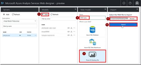 import power bi desktop model to ssas tabular 2017 using azure analysis services
