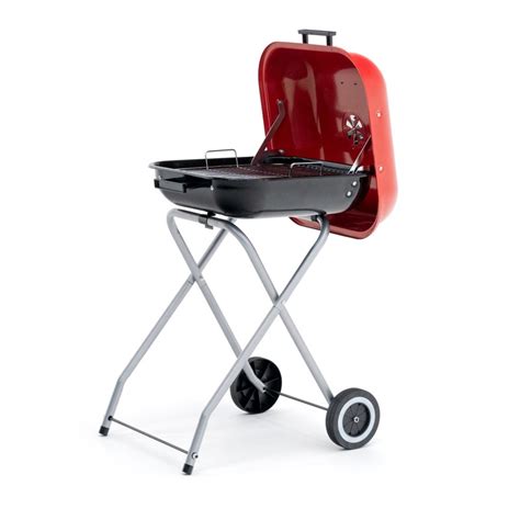 Barbacoa de Carbón Portátil Plegable en Acero con Ruedas Kekai Flathead