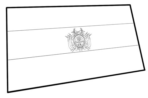 Dibujos De Bandera De Bolivia Imprimible Gratis Para Colorear Para