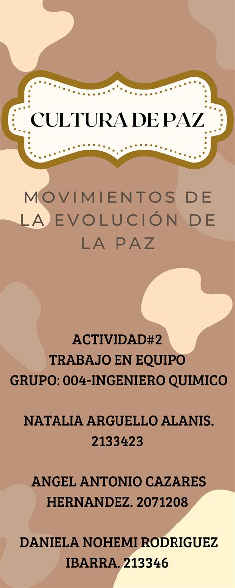 Linea Del Tiempo Cultura De La Paz CULTURA DE PAZ MOVIMIENTOS DE LA