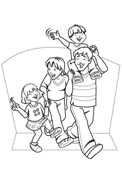 Coloriage Dessin De Famille Gratuit T L Charger Et Imprimer Gratuit
