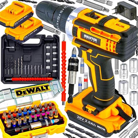 WIERTARKO WKRĘTARKA BITY NASADKI 2xAKU 20V UDAROWA MP 0424 Cena