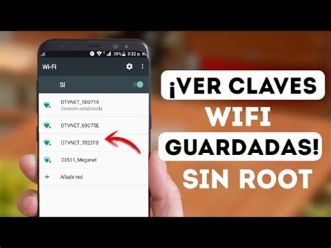 Como Ver Claves WIFI Guardadas En Android Sin Root Facil Rapido YouTube