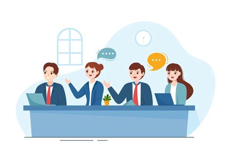 City Council Meeting With Business Team Employee For Important