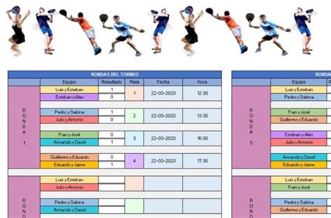 Plantilla Excel Informe De Partidos De F Tbol Para Torneos