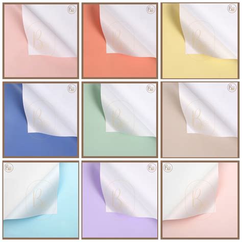 Jual 5 LEMBAR Kertas Bunga Cellophane Dua Warna Putih Flower