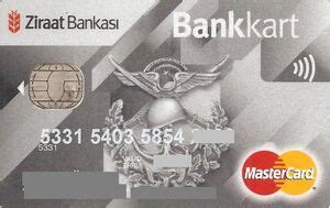 Bank Card BankKart T C Ziraat Bankasi Türkiye Turkey Col TR MC 0371