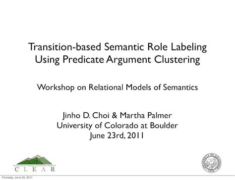 pdf transition based semantic role labeling using predicate argument clustering dokumen tips