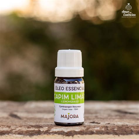 Óleo Essencial Capim Limão 10ml Amor em Essências