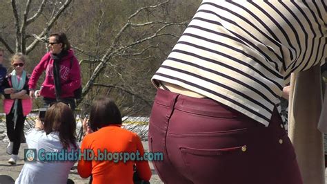 Candidshd Central Park Blonde Thong Slip