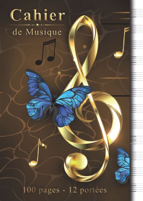 Cahier de musique Carnet de partitions pour solfège chants