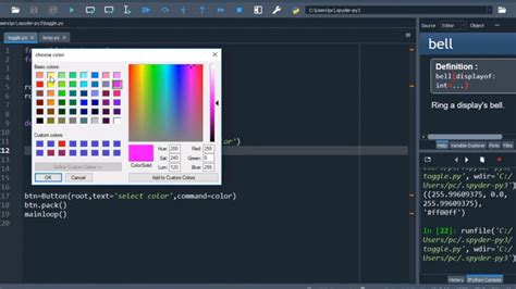 Colour Chooser In Tkinter How To Create Colour Chooser Box In Python Tkinter Youtube