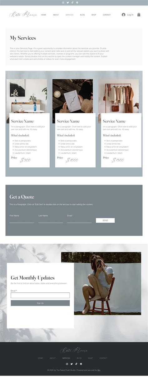 Wix Life Coach Template Wix Template Wix Coach Web Design Etsy